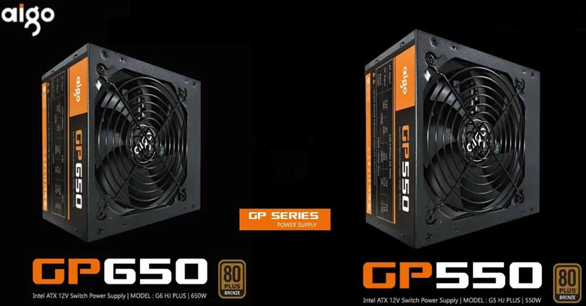 AIGO GP550/ GP650 (550W/650W) 80 PLUS BRONZE POWER SUPPLY | Berdaya