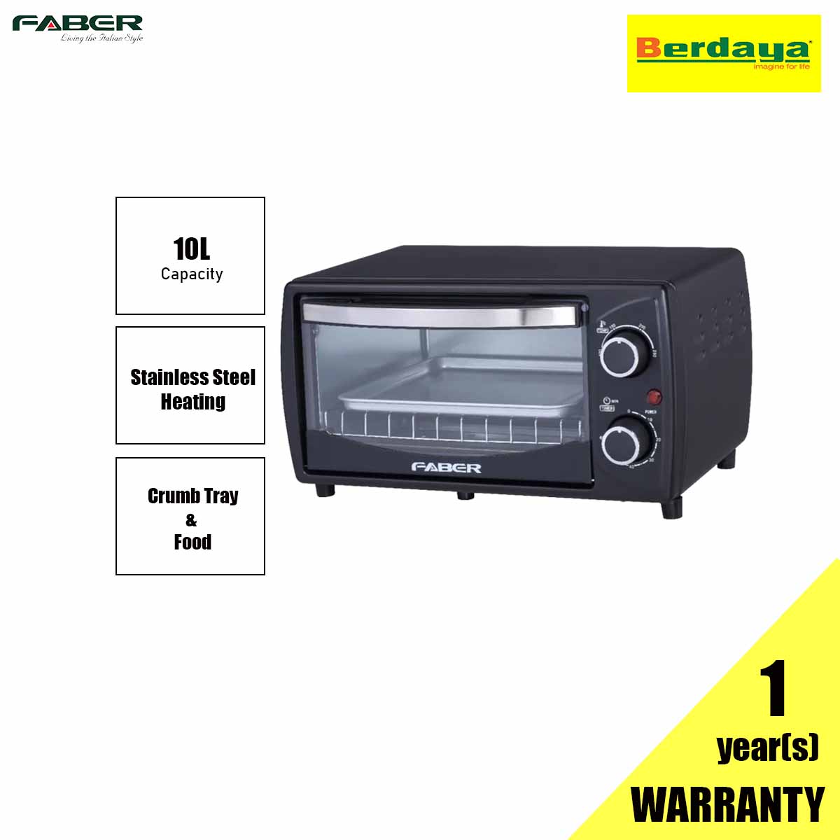 Faber 10L FEO NUOVO 10 Toaster Oven | Berdaya
