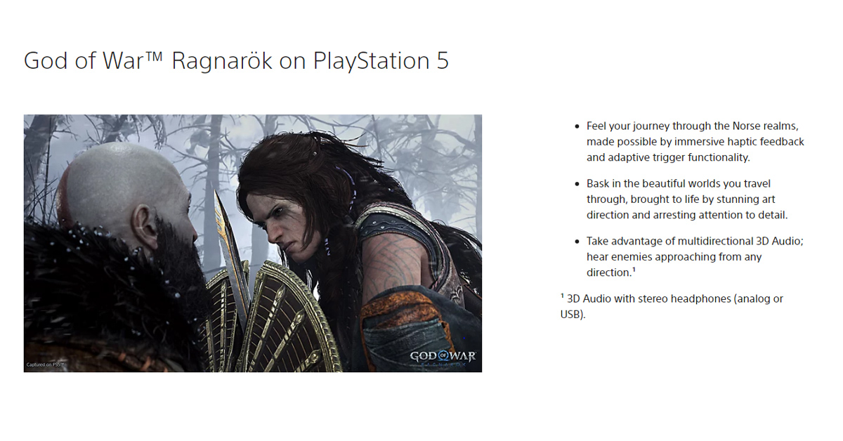 Sony PS5 DISC PlayStation®5 Console – God of War™ Ragnarok Bundle | Berdaya