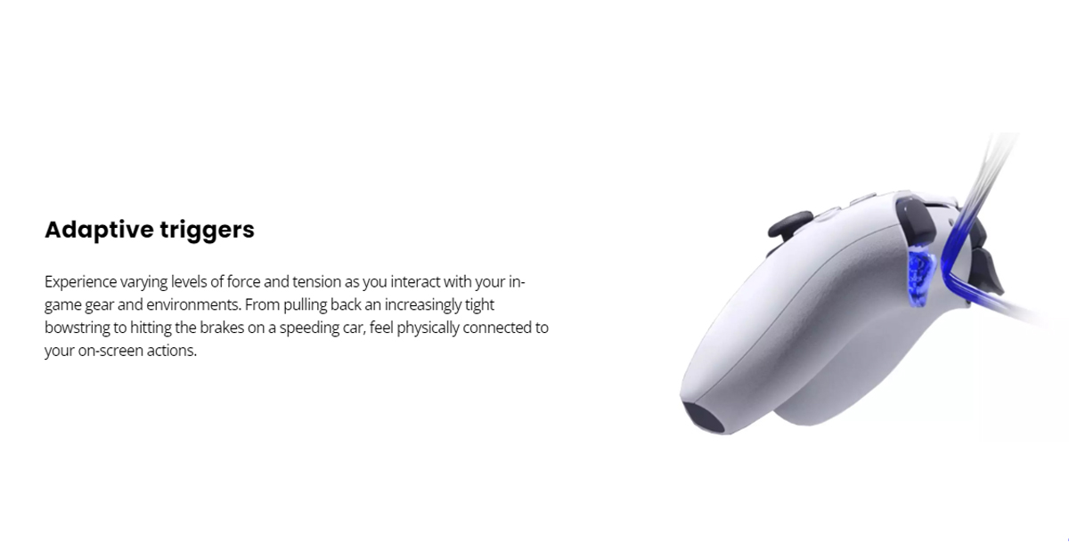 Sony CFI-ZCT1G PlayStation 5 Dual Sense™ Wireless Controller - White ...