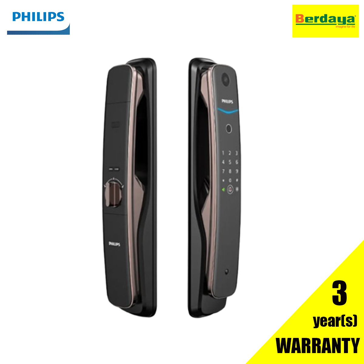 Philips EasyKey DDL702-1HW Series Push Pull Digital Door Lock | Berdaya