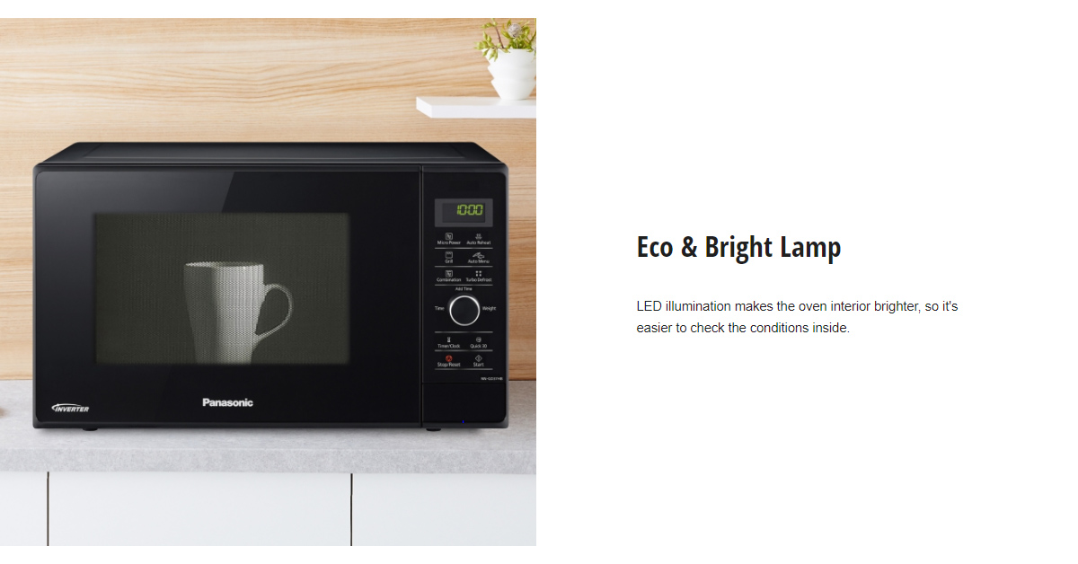 Panasonic 23L NN-GD37HBMPQ Inverter Grill Microwave Oven | Berdaya